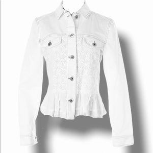 Baccini Jackets & Coats | Cap Sleeve Thick Denim Jean Jacket M | Poshmark